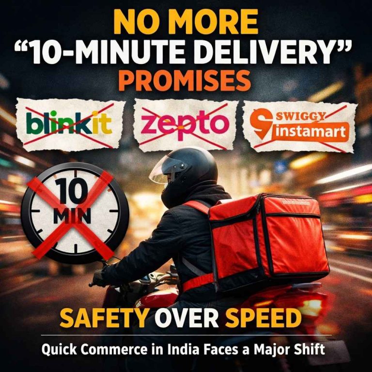 No More "10-Minute Delivery" Promises by Quick Commerce in India